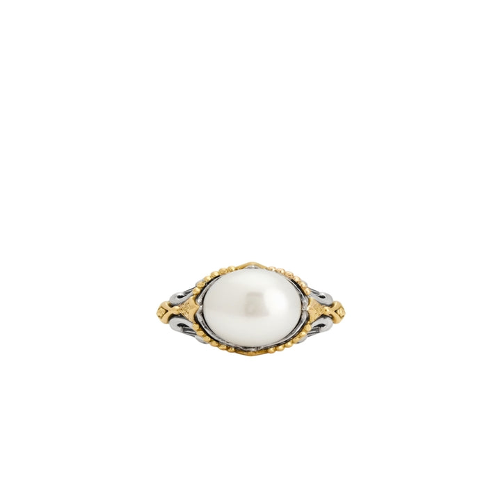 KONSTANTINO STERLING SILVER & 18K GOLD PEARL RING – Ballantyne Jewelers