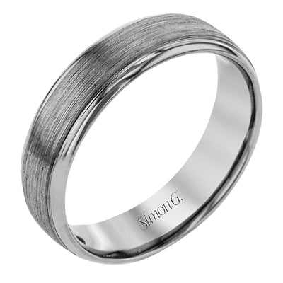 Simon G Men's Wedding Band In 14K Gold (Gray) – Ballantyne Jewelers