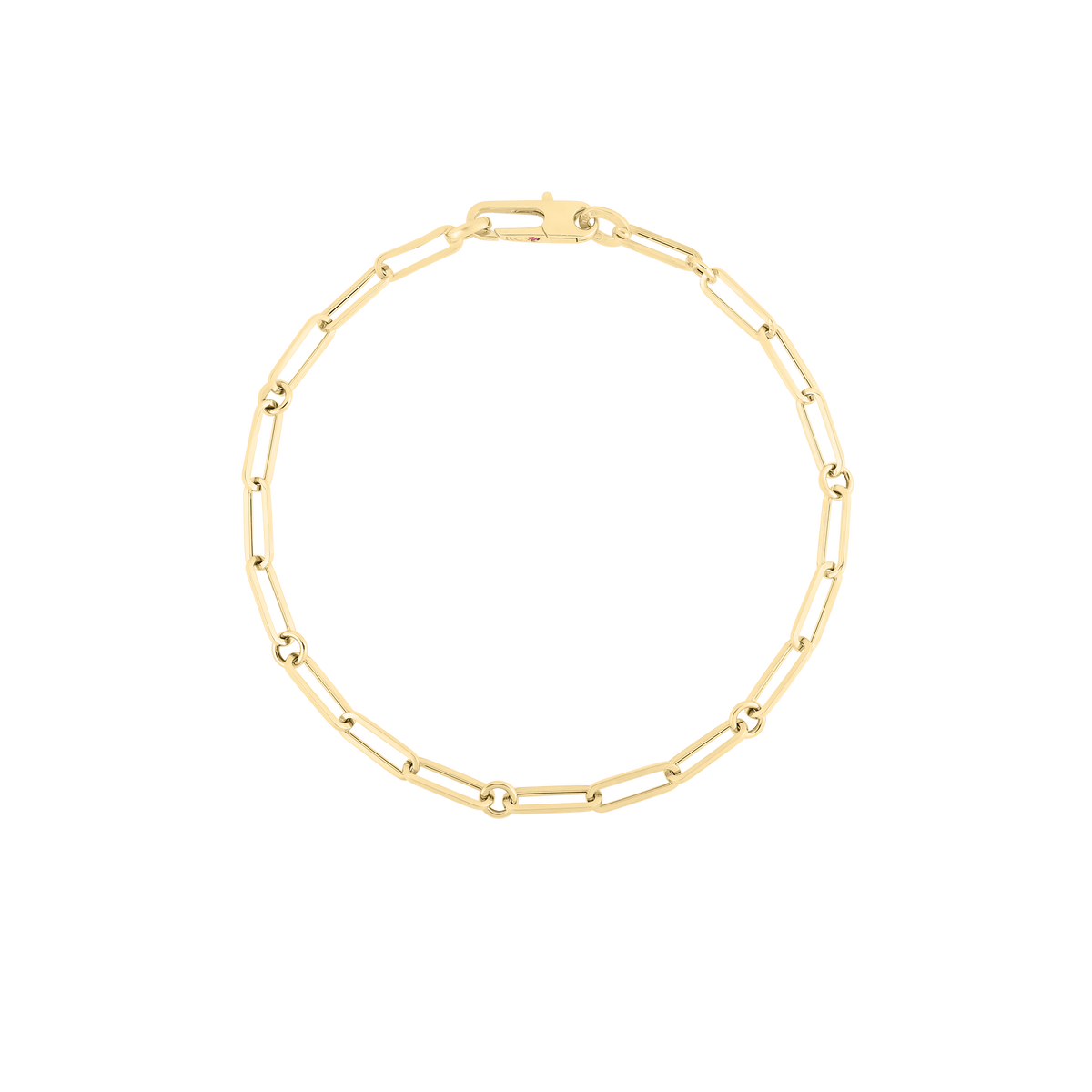 DESIGNER GOLD PAPERCLIP AND ROUND LINK CHAIN BRACELET – Ballantyne Jewelers